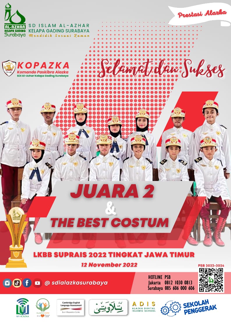 Komando Paskibra SDI Alazka Juara LKBB Suprais 2022 – Al-Azhar Kelapa ...